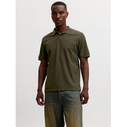 Jack & Jones JACK & JONES Herren Poloshirt "JJEAUSTIN POLO SS NOOS", gr&uuml;n, Gr. XL, bestickt, unifarben, Jersey, Obermaterial: 58% Polyester, 39% Baumwolle, 3%