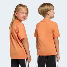 M&auml;dchen T-Shirt "LK LIN TEE 160"dusky orange, wei&szlig;, Gr. 122, adidas Sportswear, Obermaterial: 100% Baumwolle, Shirts, f&uuml;r Kinder, Rundhalsausschnitt,