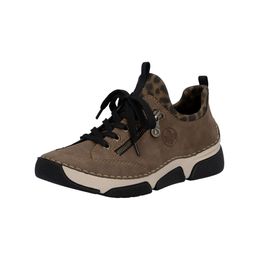 Rieker Damen Sneaker "Rieker Sneaker Lederimitat", Gr. 42, braun, Lederimitat, Schuhe