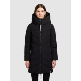 Khujo Damen Steppmantel "DARKA2", schwarz, Gr. XL, unifarben, Steppware, Obermaterial: 100% Polyester. Futter: 100% Nylon. Wattierung: 100%
