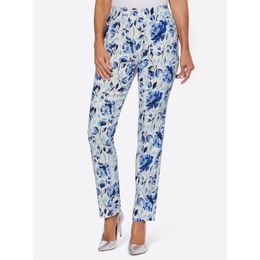 Classic Basics Damen Webhose, bunt, Gr. 21, gebl&uuml;mt, gemustert, mehrfarbig, 85% Polyester, 12% Viskose, 3% Elasthan, Hosen