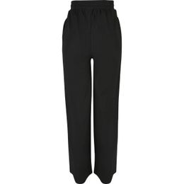 Urban Classics Damen Sweathose "Urban Classics Damen Ladies Straight Rib Terry Pants"schwarz, Gr. XS, unifarben, 100% Baumwolle, Hosen