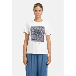 Smith & Soul SMITH & SOUL Damen Rundhalsshirt, wei&szlig;, Gr. M, bedruckt, Single Jersey, Material: 100% Baumwolle, Shirts, aus Baumwolle