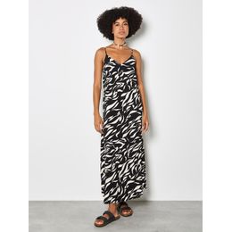 Apricot Damen Maxikleid "Maxikleid in Trapezform", schwarz, Gr. 38, gewebt, Obermaterial: 100% Viskose CV., Kleider, Druck