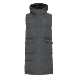 oxmo Damen Steppweste "Steppweste OXMinna", grau, Gr. XS, Obermaterial: 100% Polyester PES., Westen