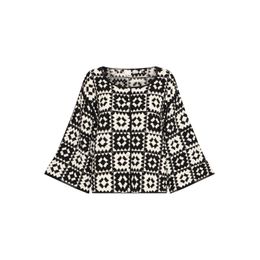 Ichi Damen Strickjacke "Strickjacke IHBANDIE", schwarz, Gr. ML, Obermaterial: 60% Baumwolle CO. 40% Polyacryl PAN., Strickjacken