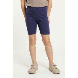 Blue Seven M&auml;dchen Radlerhose, blau, Gr. 98, unifarben, Jersey, Obermaterial: 95% Baumwolle, 5% Elasthan, Hosen