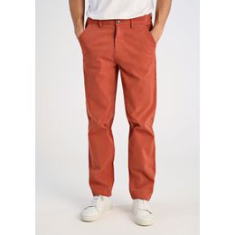 LINDBERGH Herren Chinos "Chinos Relaxed Loose Fit", rot, Gr. 31, unifarben, Obermaterial: 98% Baumwolle, 2% Elasthan, Hosen
