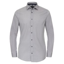 Venti Herren Businesshemd "Venti Businesshemd extra langer Arm 72cm uni", grau, Gr. 41, unifarben, 97% Baumwolle, 3% Elasthan, Hemden