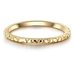 Glanzst&uuml;cke M&uuml;nchen Damen Fingerring "GSM520", 56, Silber 925 (Sterlingsilber), 1,4mm, gold, GLANZST&Uuml;CKE M&Uuml;NCHEN, Silber 925 (Sterlingsilber), Fingerringe, aus Sterling