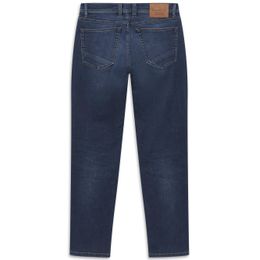 Bugatti Herren 5-Pocket-Jeans "Slim Fit", blau, Gr. 40, 81% Baumwolle, 11% Lyocell, 6% Polyester, 2% Elasthan, Jeans, Slim Fit Candiani Denim Used
