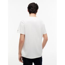 Tommy Jeans Herren T-Shirt "TJM REGULAR PHOTO FLAG"ancient wei&szlig;, Gr. L, Single Jersey, Obermaterial: 100% Baumwolle, Shirts