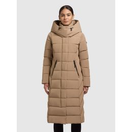 Khujo Damen Steppmantel "TAMKE", beige, Gr. M, unifarben, Steppware, Obermaterial: 100% Polyester. Futter: 100% Nylon. Wattierung: 100% Polyester,