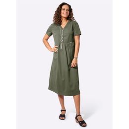 Casual Looks Damen Jeanskleid "Jeans-Kleid", gr&uuml;n, Gr. 38, unifarben, Twill, 100% Baumwolle, Kleider