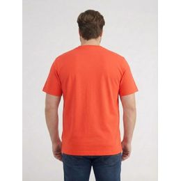 Lerros Herren T-Shirt "T-Shirt in Cool & Dry Qualit&auml;t, gro&szlig;e Gr&ouml;&szlig;en"vivid rot, Gr. 5XL, 75% Baumwolle, 25% Polyester, Shirts