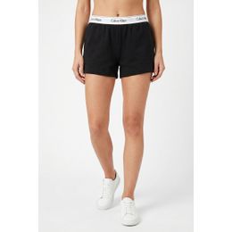 Damen Shorts, Calvin Klein Underwear, Gr. S, schwarz, Web, Obermaterial: 100% Baumwolle, unifarben, Hosen, Regular fit elastischem Bund