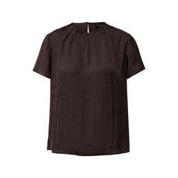 Damen Kurzarmbluse, braun, Gr. 36, s.Oliver BLACK LABEL, Web, Obermaterial: 100% Polyester, Blusen, Sommerbluse mit Animal-Print