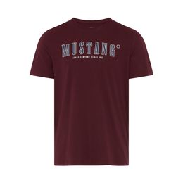 Mustang Herren T-Shirt "MU-Alex"port royal, Gr. XXL, bedruckt, Jersey, Obermaterial: 100% Baumwolle, Shirts, plakativ bedruckt