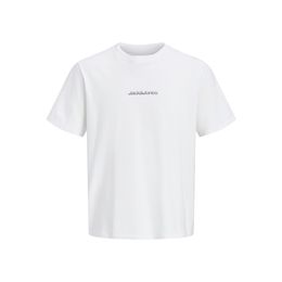 Jack & Jones JACK & JONES Herren T-Shirt "JCOECHO GRAPHIC BACK PRINT SS TEE CN FST", wei&szlig;, Gr. XXL, bedruckt, Jersey, Obermaterial: 100% Baumwolle, Shirts,