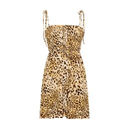 LSCN BY LASCANA Damen Minikleidleopard print, Gr. 36, bedruckt, Jersey, Obermaterial: 95% Viskose, 5% Elasthan, Kleider