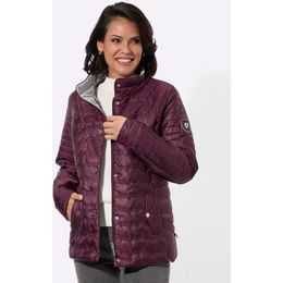 Casual Looks Damen Steppjacke, lila, Gr. 38, unifarben, 100% Polyester, Wattierung:100% Polyester, Jacken