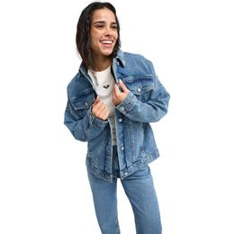 Roxy Damen Jeansjacke "Salty Horizon", blau, Gr. M, Obermaterial: 100% Baumwolle., Jacken