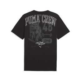 Puma Herren Trainingsshirt "Graphics Training T-Shirt Herren"schwarz, Gr. XL, Obermaterial: 25% Baumwolle, 50% Polyester, 25% Viskose. Kragen: 50%