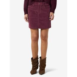 Noisy may Damen Cordrock "NMCORD YOLANDA MW SKIRT NOOS", rot, Gr. XL, unifarben, Cord, Obermaterial: 98% Baumwolle, 2% Elasthan, R&ouml;cke,