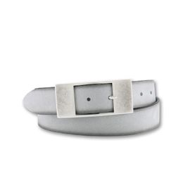 Bernd G&ouml;tz BERND G&Ouml;TZ Damen Lederg&uuml;rtel "Lederg&uuml;rtel mit dekorativer, fl&auml;chiger Designschlie&szlig;e", grau, Gr. 105, Rindsleder, G&uuml;rtel