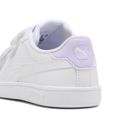 Puma M&auml;dchen Sneaker "Puma Smash 3.0 Badges Sneakers M&auml;dchen", Gr. 31wei&szlig; light lavender lila, Obermaterial: Textil, Synthetik. Futter: Textil.