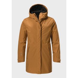 Sch&ouml;ffel SCH&Ouml;FFEL Damen Parka "Parka Style Froda WMS", braun, Gr. 44, Oberstoff: Aussenseite: 100% Polyester. (Membran: Polyester). Futter: 100% Polyester.