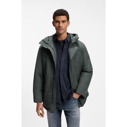 BOSS Orange Herren Parka "Osiass1", gr&uuml;n, Gr. 54, unifarben, Web, Obermaterial: 100% Polyester, Jacken, im Relaxed Fit, wasserabweisend