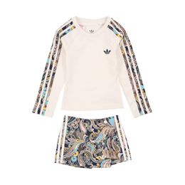 adidas originals Set M&auml;dchen Gr&ouml;&szlig;e 110 mokka / dunkelgr&uuml;n / rosa / wollwei&szlig;