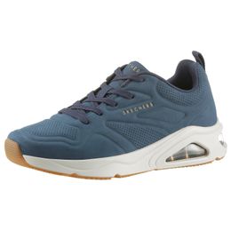 Skechers Herren Sneaker "TRES-AIR UNO", Gr. 47,5, blau, Lederimitat, Schuhe, Freizeitschuh, Halbschuh, Schn&uuml;rschuh mit Skech-Air-Luftpolsterung