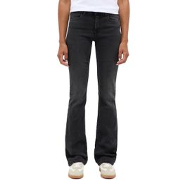 Mustang Damen Bootcut-Jeans "Damen Style Shelby Slim Boot", schwarz, Gr. 26, unifarben, Denim/Jeans, 91% Baumwolle, 7% Polyester, 2% Elasthan, Jeans
