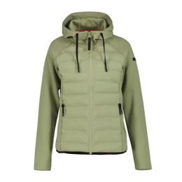 Icepeak Damen Outdoorjacke "Icepeak Midlayer Ashburn", gr&uuml;n, Gr. L, Stoff, 79% Polyester, 16% Viscose, 5% Elasthan, Jacken