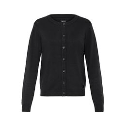oxmo Damen Strickjacke "Strickjacke OXAida", schwarz, Gr. L, Obermaterial: 70% Viskose CV. 30% Polyamid PA., Strickjacken
