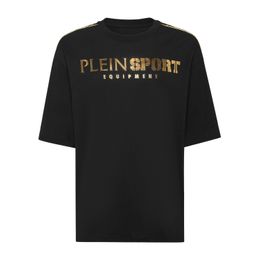 Plein Sport Herren T-Shirt "Rundhals-T-Shirt", schwarz, Gr. S, Obermaterial: 100% Baumwolle, Shirts