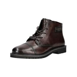 Bugatti Herren Schn&uuml;rstiefelette "Bugatti Stiefelette Nappaleder", Gr. 44dunkelbraun, Nappaleder, Schuhe