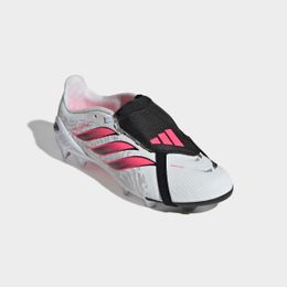 M&auml;dchen Fu&szlig;ballschuh "PREDATOR LEAGUE KIDS, FESTE B&Ouml;DEN, UMSCHLAGBARE ZUNGE", adidas Performance, Gr. 33, pink, Synthetik, Textil, Schuhe, f&uuml;r Rasen