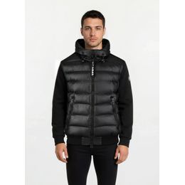 Trueprodigy Kinder Steppjacke "Atos &Uuml;bergangsjacke mit Kapuze", schwarz, Gr. S, Obermaterial: 80% Baumwolle CO. 14% Polyester PES. 5% Elasthan EL.,
