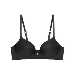 Triumph Damen Push-up-BH "Pure Micro", Gr. 85, schwarz, Microtouch, Obermaterial: 47% Polyamid, 35% Polyester, 18% Elasthan, Basic, BHs, nahezu