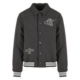 Karl Kani &Uuml;bergangsjacke Herren Gr&ouml;&szlig;e XL hellgrau / schwarz / wei&szlig; Sommerjacke