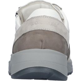 Waldl&auml;ufer WALDL&Auml;UFER Herren Schn&uuml;rschuh "K-John", Gr. 11, wei&szlig;, Nappaleder, Nubukleder, mehrfarbig, Schuhe, Schn&uuml;rschuh, Bequemschuh, H-Weite, mit seitlichem