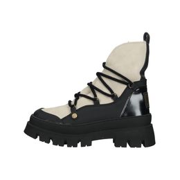 Steve Madden Damen Schn&uuml;rstiefelette "Steve Madden Stiefelette Leder", Gr. 41wei&szlig;, schwarz, Leder, Schuhe