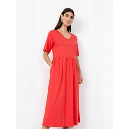 soyaconcept Damen Maxikleid "Soya Concept Dress SC-DERBY", rot, Gr. L, Obermaterial: 100% Baumwolle, Kleider