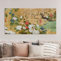 Bilderwelten Akustikbild Asiatische Bl&uuml;ten