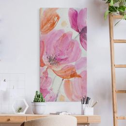 Bilderwelten Akustikbild Aquarell Bl&uuml;tentraum Rosa