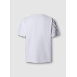 Pepe Jeans Herren T-Shirt "JOHN TEE"wei&szlig;, Gr. XL, unifarben, Jersey, Obermaterial: 100% Baumwolle, Shirts, mit V-Naht am Rundhals