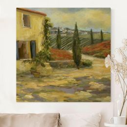 Bilderwelten Akustikbild Italienische Landschaft - Toskana
